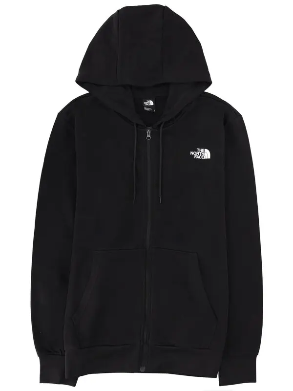 The North Face Logo Zip Up Sweatshirt - Black