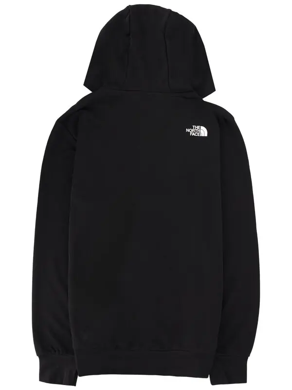 The North Face Logo Zip Up Sweatshirt - Black