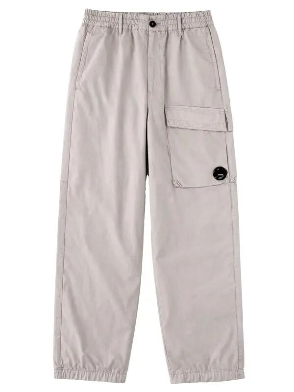 C.P. COMPANY Cargo Pant With Logo Patch - Beige
