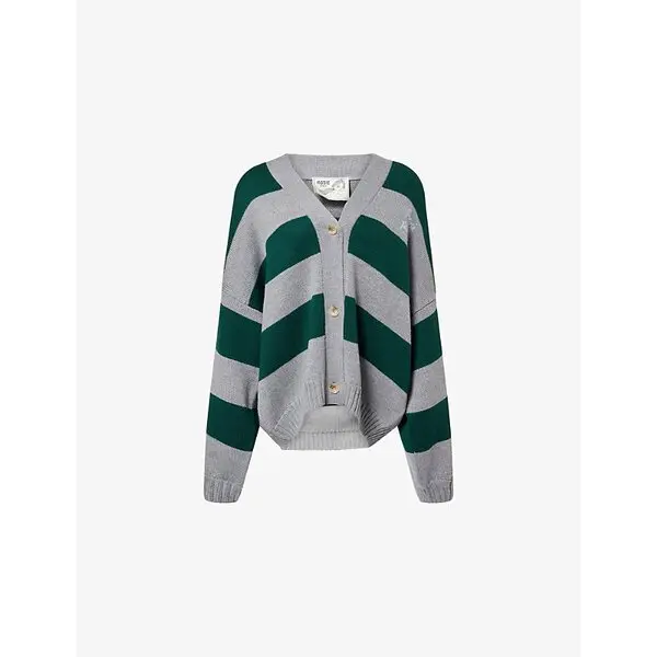 ROSIE ANTWERP Scout Striped Wool Cardigan