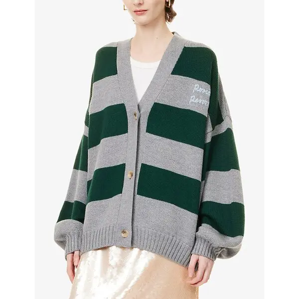 ROSIE ANTWERP Scout Striped Wool Cardigan
