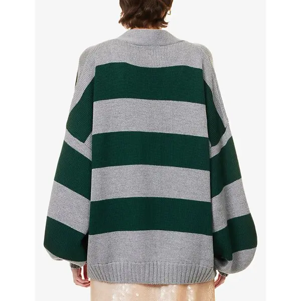 ROSIE ANTWERP Scout Striped Wool Cardigan