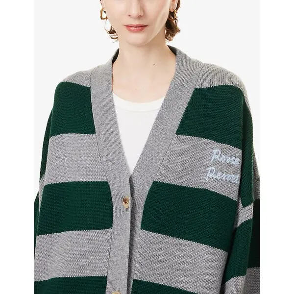ROSIE ANTWERP Scout Striped Wool Cardigan