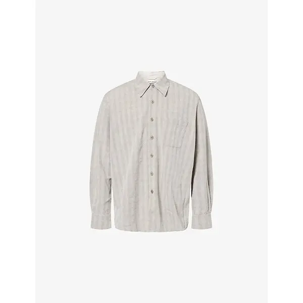 Our Legacy Above Patch-pocket Cotton-blend Shirt - Black Check