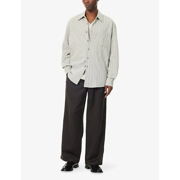 Our Legacy Above Patch-pocket Cotton-blend Shirt - Black Check