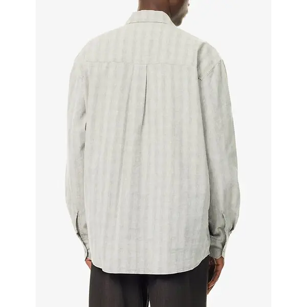 Our Legacy Above Patch-pocket Cotton-blend Shirt - Black Check
