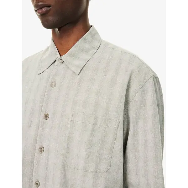 Our Legacy Above Patch-pocket Cotton-blend Shirt - Black Check