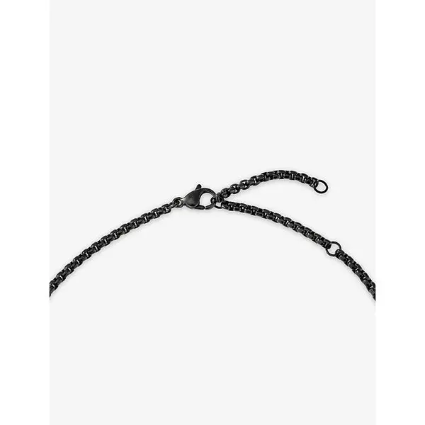 Messika Move Large Titanium And Diamond Pendant Necklace