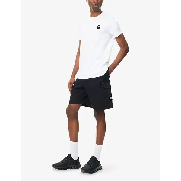 SANDBANKS Logo-patch Cotton Cargo Shorts