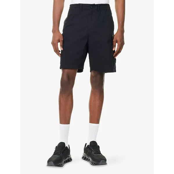 SANDBANKS Logo-patch Cotton Cargo Shorts