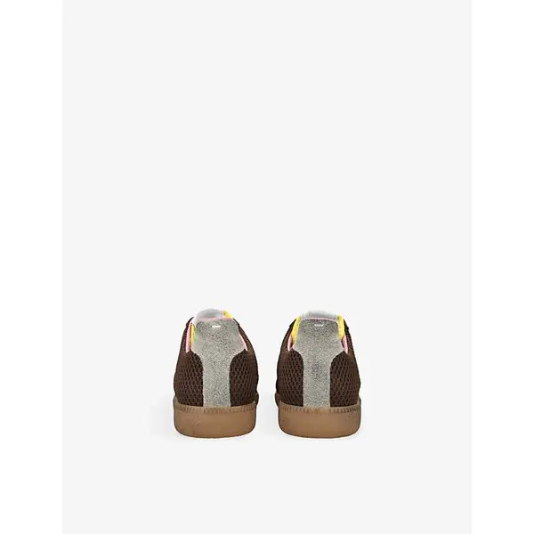 MAISON MARGIELA Replica Suede And Mesh Trainers - Brown