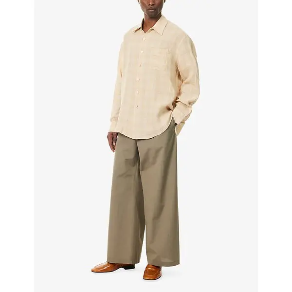 Our Legacy Above Check Linen Shirt