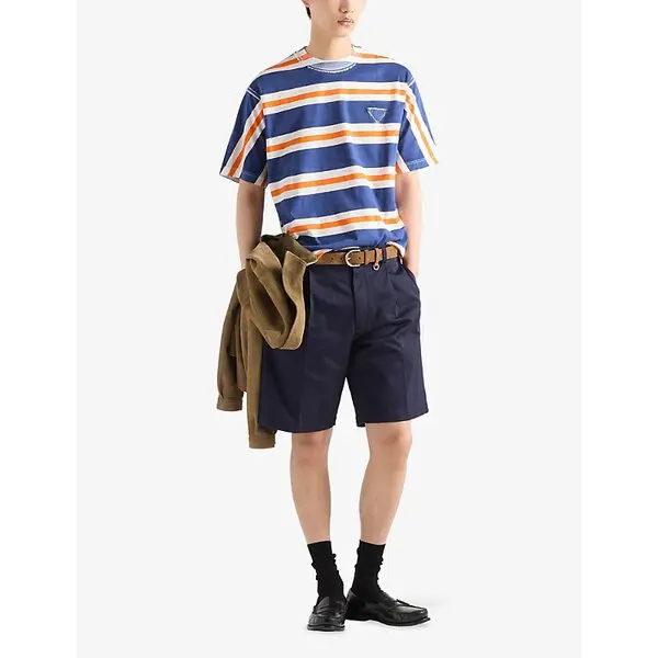 Prada Printed Cotton-jersey T-shirt