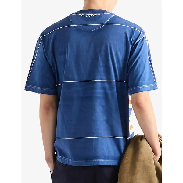 Prada Printed Cotton-jersey T-shirt