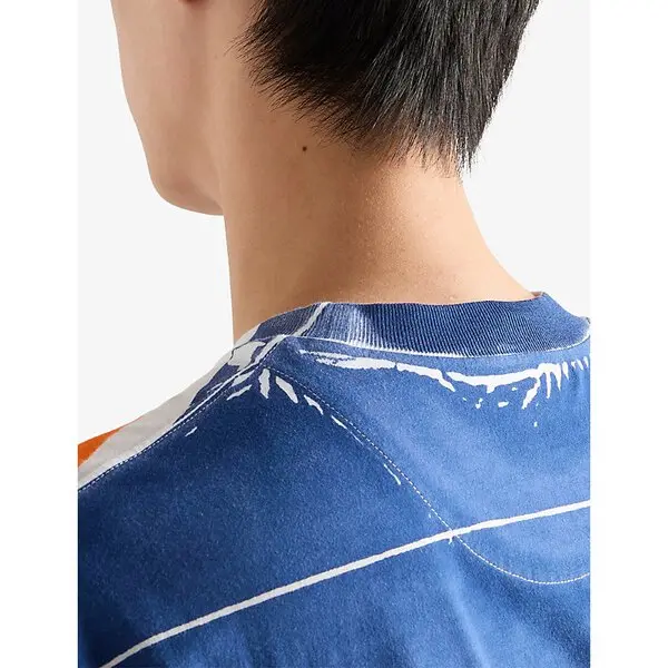 Prada Printed Cotton-jersey T-shirt