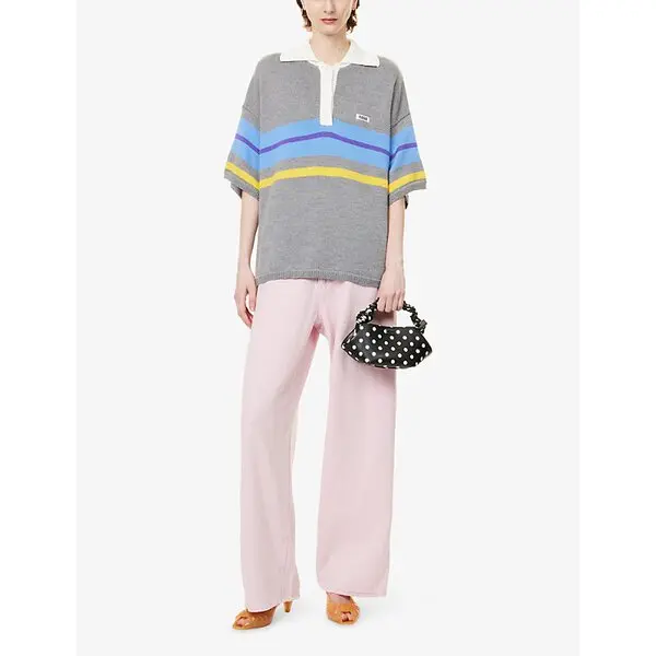 ROSIE ANTWERP Oversized Wool Polo Top