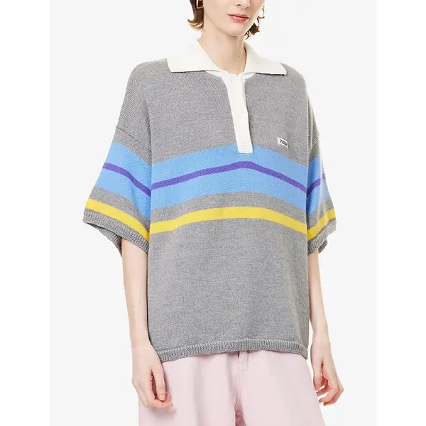 ROSIE ANTWERP Oversized Wool Polo Top