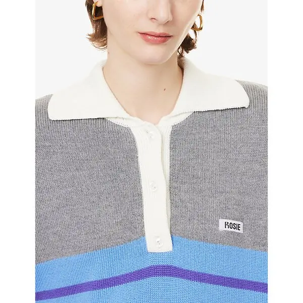 ROSIE ANTWERP Oversized Wool Polo Top