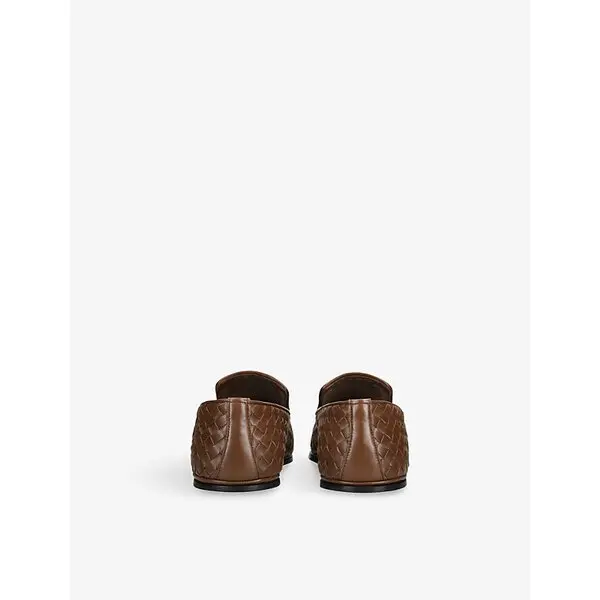 Bottega Veneta Intrecciato Leather Slippers - Tan