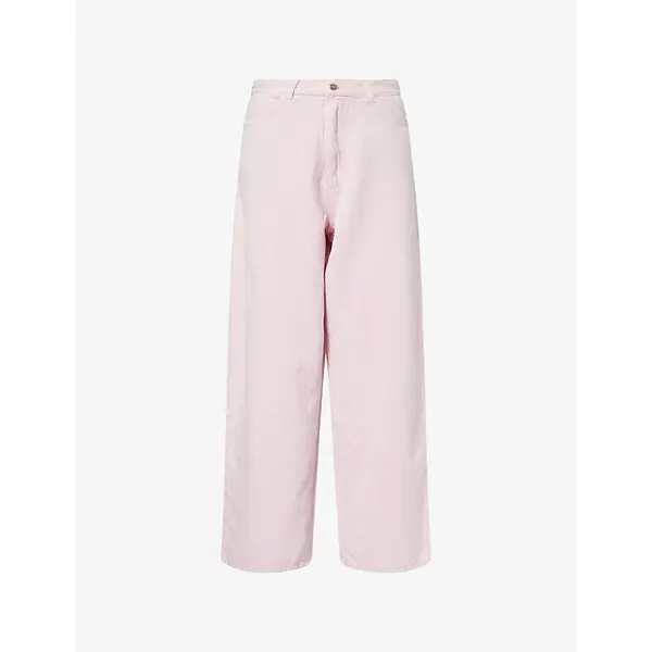 ROSIE ANTWERP Emily Wide-leg Cotton-blend Jeans