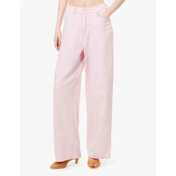ROSIE ANTWERP Emily Wide-leg Cotton-blend Jeans