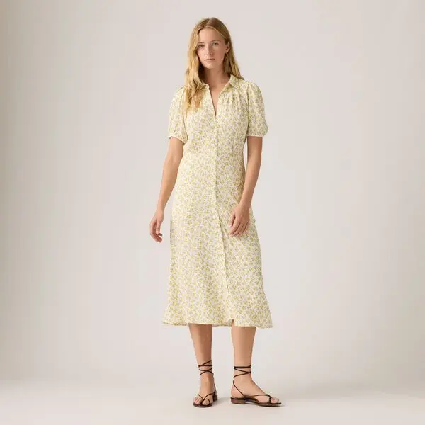 LEVI'S Rosa Short-sleeve Midi Collar Dress