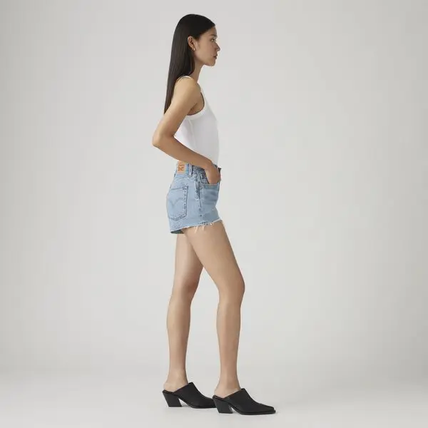 LEVI'S 501 Original Fit High Rise Denim Shorts - Switch Stitch Short
