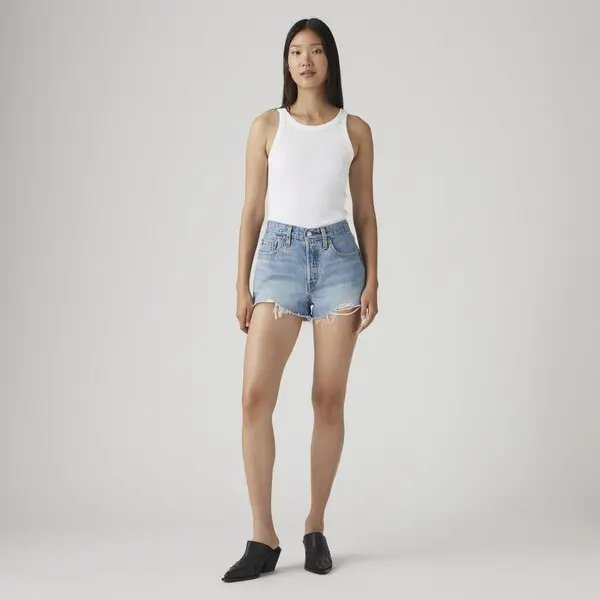 LEVI'S 501 Original Fit High Rise Denim Shorts - Switch Stitch Short
