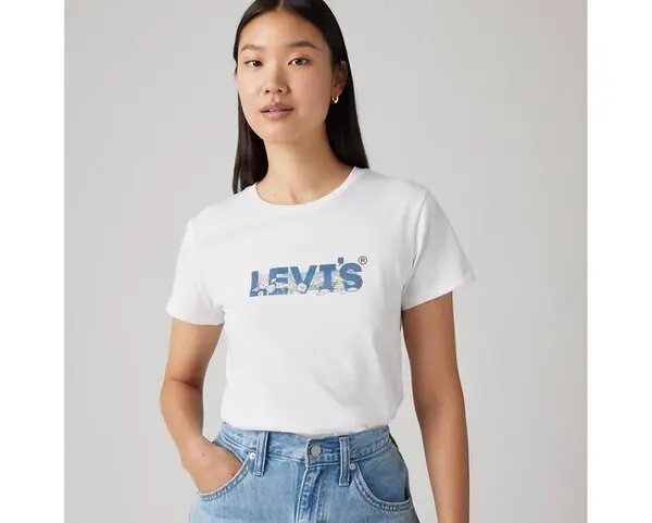 LEVI'S Graphic Perfect T-shirt - Ocean Scene Hl Logo