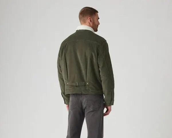 LEVI'S Type I Sherpa Lined Jacket - Forest Night
