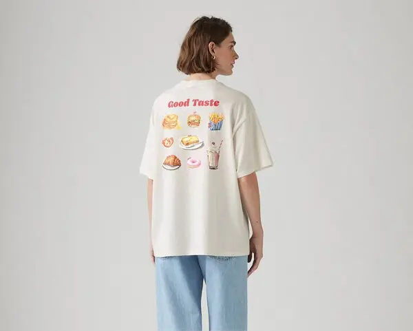 LEVI'S Graphic Short Sleeve T-shirt - Egret