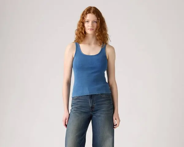 LEVI'S Essential Rib Tank Top - Indigo