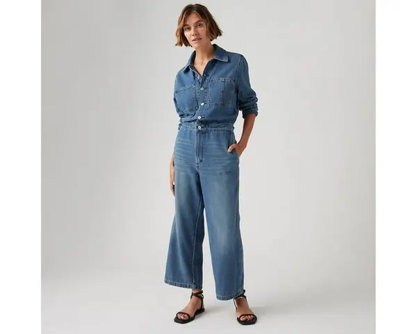 LEVI'S Linen+denim Iconic Jumpsuit - Stop Flaxing Jumpsui