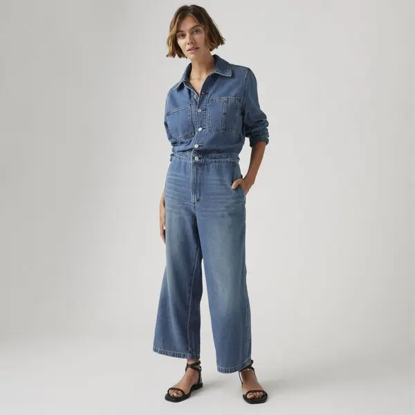 LEVI'S Linen+denim Iconic Jumpsuit - Stop Flaxing Jumpsui