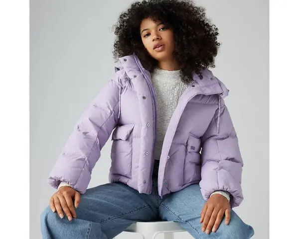 LEVI'S Western Short Bubble Puffer Jacket - Heirloom Lilac