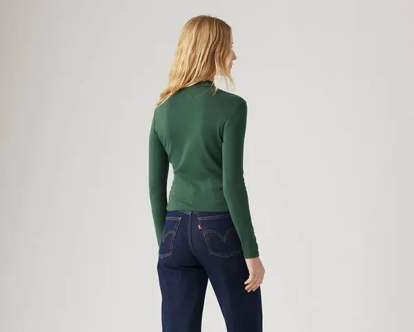 LEVI'S Effortless Long Sleeve T-shirt - Python Green