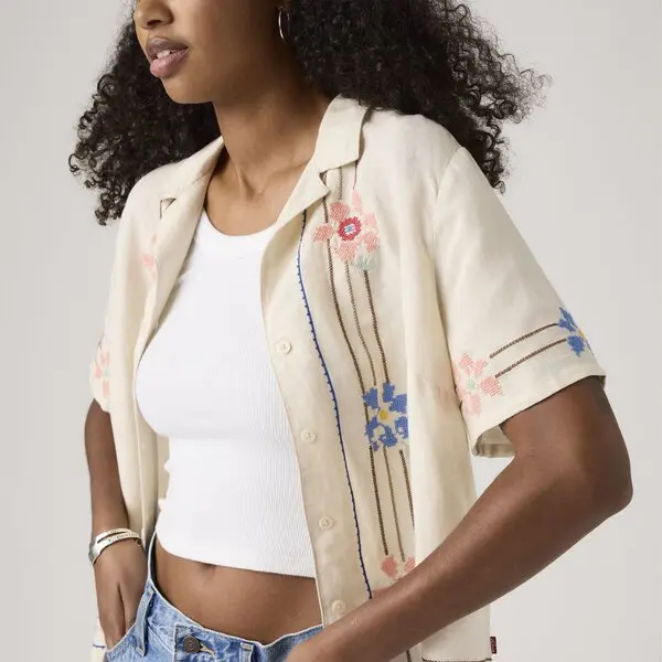 LEVI'S Sonny Linen Blend Camp Shirt