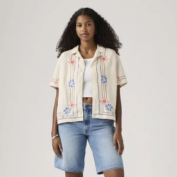 LEVI'S Sonny Linen Blend Camp Shirt