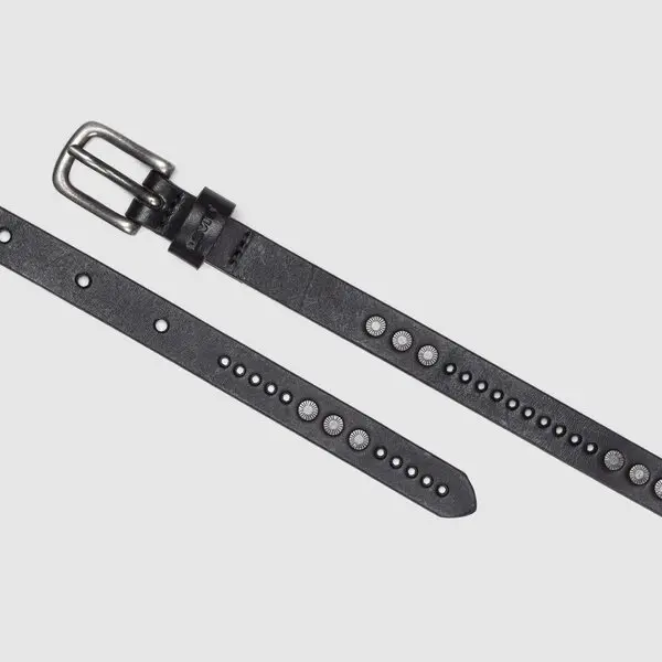 LEVI'S Embellished Leather Belt - Regular Black