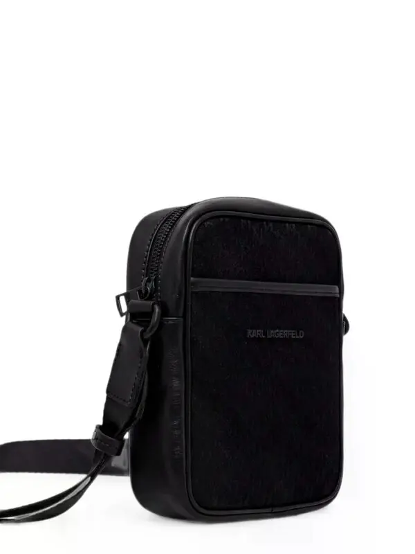 Karl Lagerfeld Zipped Messenger Bag