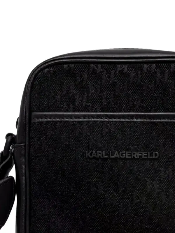 Karl Lagerfeld Zipped Messenger Bag
