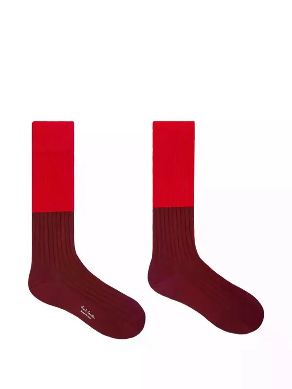 Paul Smith Ribbed Colourblock Socks