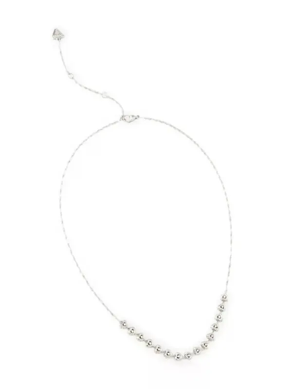 Guess Heart Motif Chain Necklace - Silver