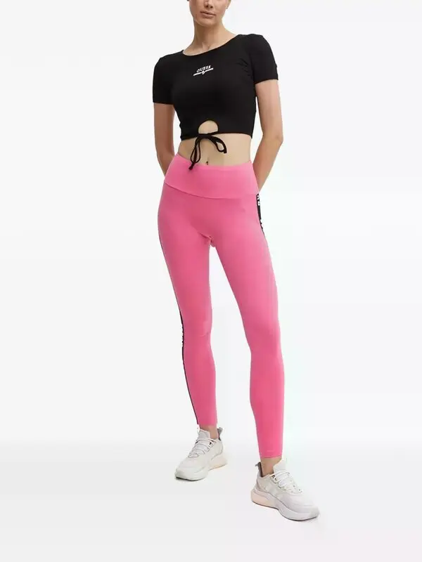 Guess Side-logo Stripe Leggings