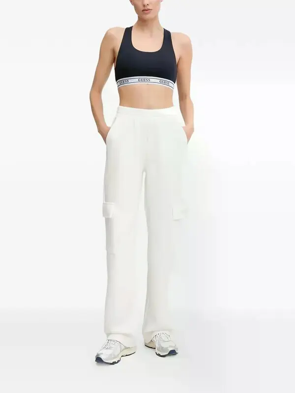 Guess Cargo-pocket Track Pants - White