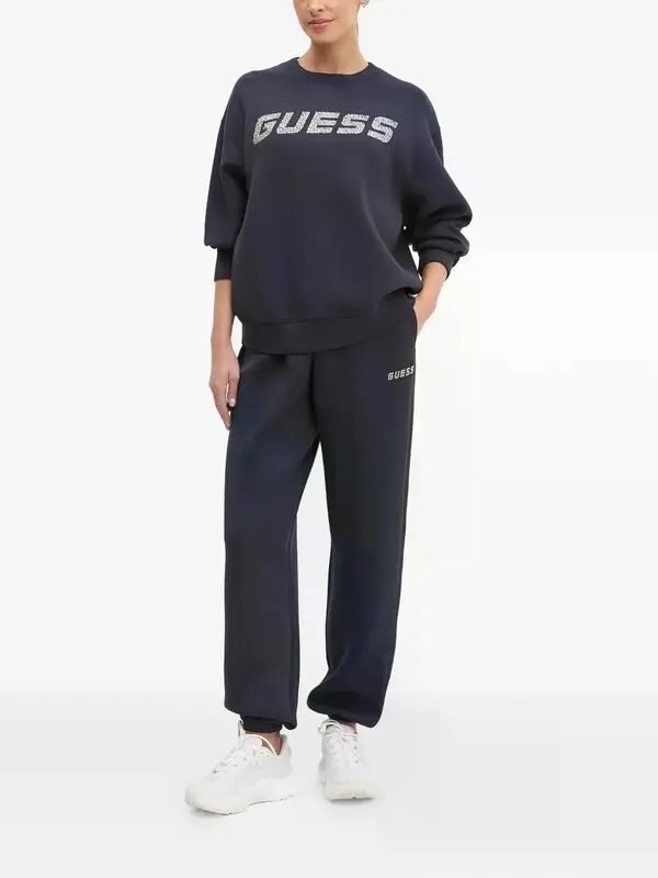 Guess Embellished Logo Sweatshirt - Blue