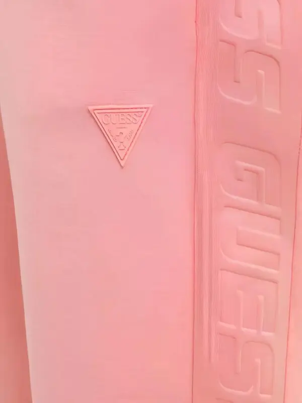 Guess Logo-embossed Track Pants - Pink