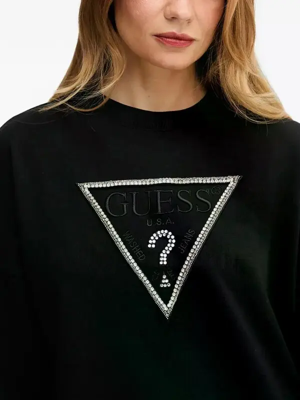 Guess Rachele Sweatshirt With Crystal Embellishment