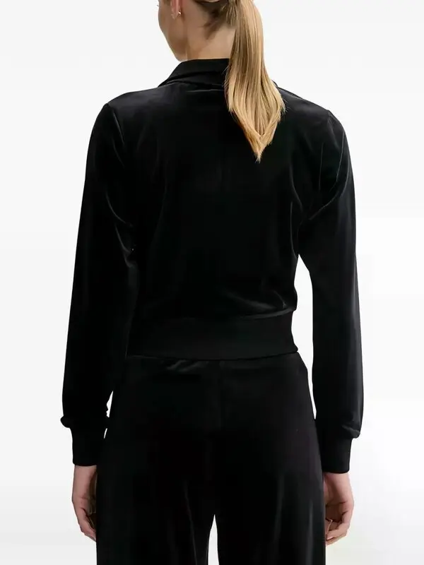 Guess Zipped Rhinestone-embellished Top