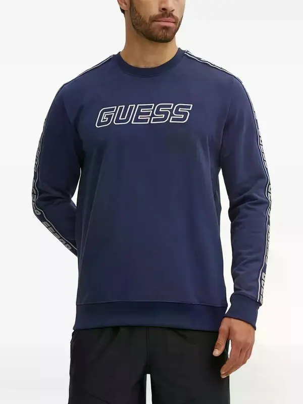 Guess Logo Tape Long Sleeve Sweater